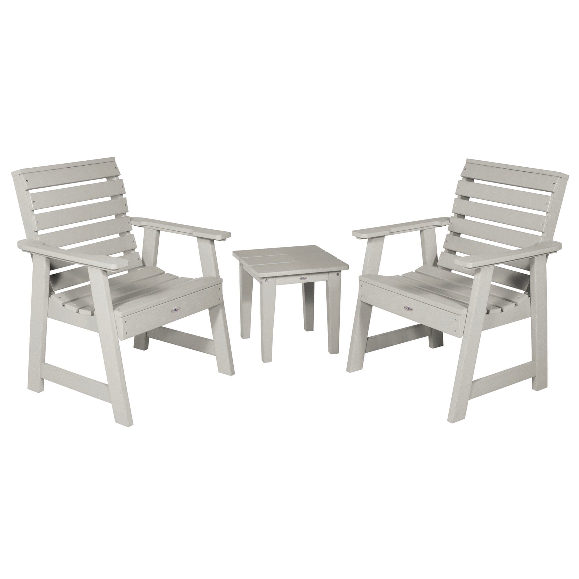 Two Riverside Garden Chairs and Side Table Set – Highwood USA